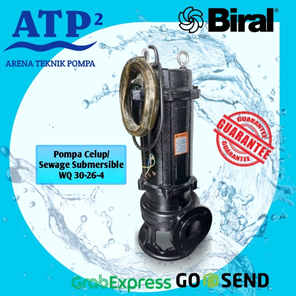 Jual Biral WQ 30-26-4 Pompa Submersible Pompa Celup Air Kotor | Shopee ...