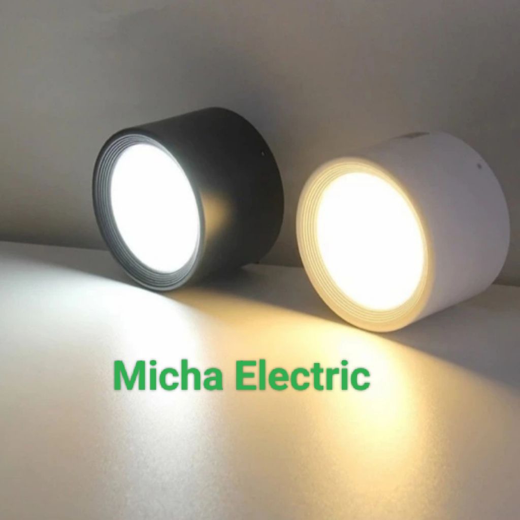 Jual Lampu Downlight Outbow Lampu Plafon Tempel 12W Hitam Dan Putih ...