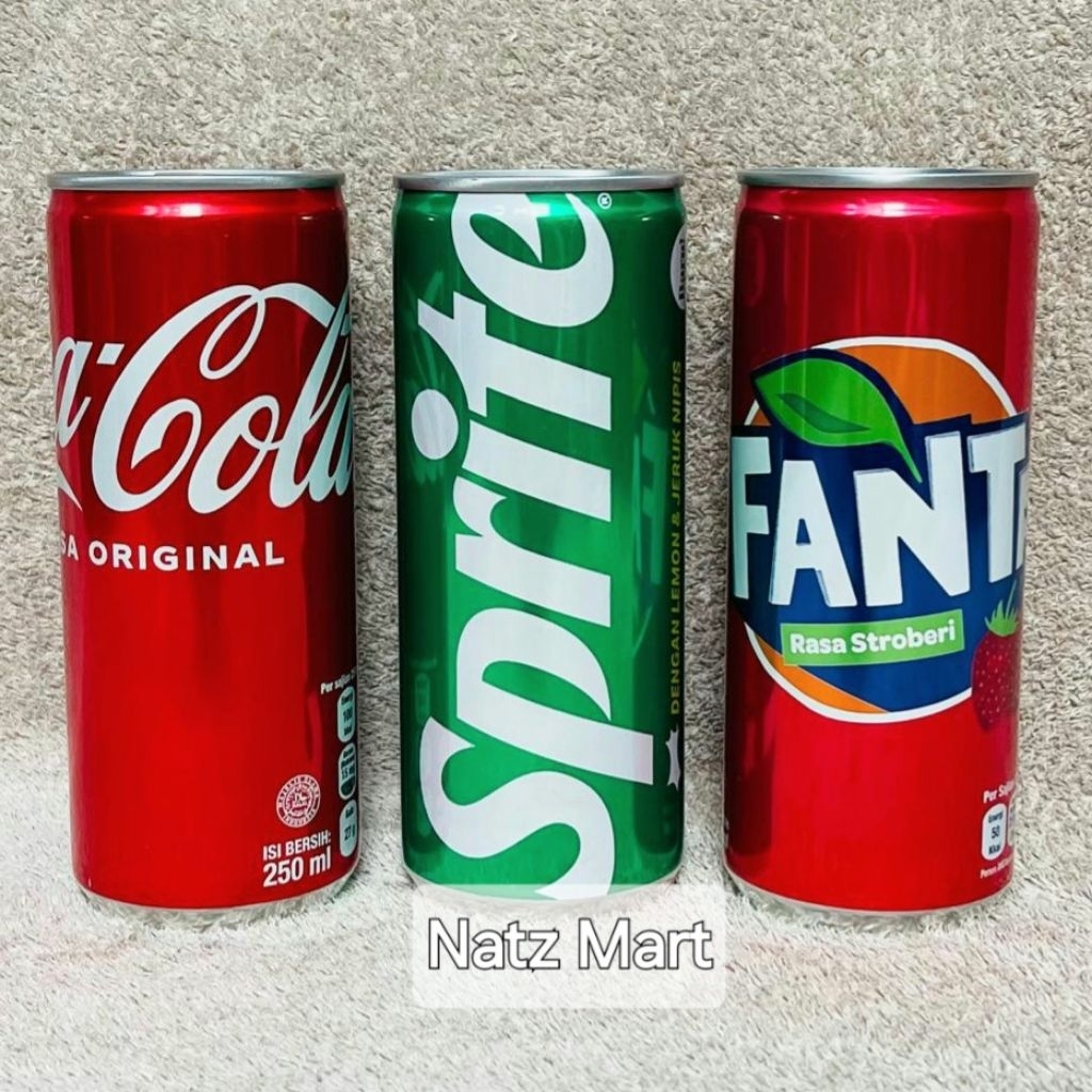 Jual Minuman Kaleng FANTA , SPRITE & COCA COLA 250 ml | Shopee Indonesia