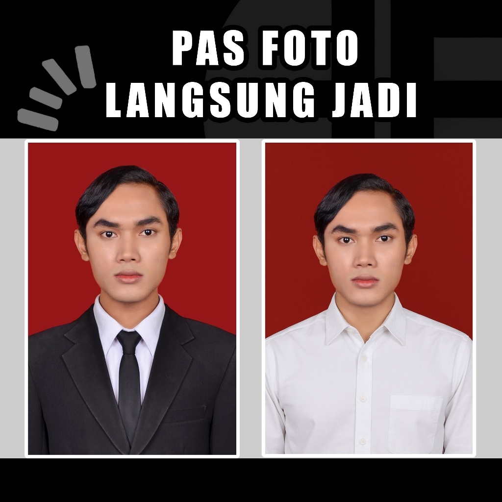 Jual Jasa Edit Pas Foto Kilat 10 Menit Jadi - Ganti Background Merah ...
