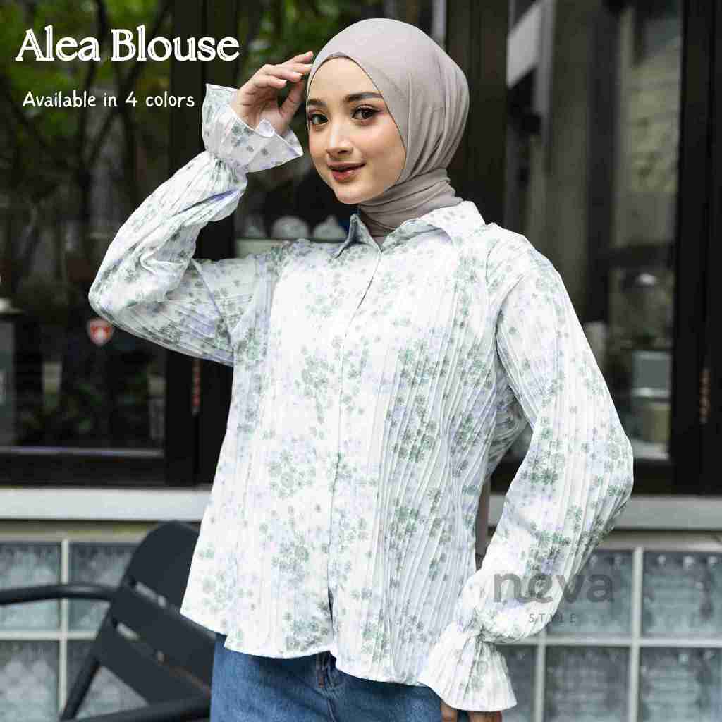 Jual Neva Style - Alea Blouse Motif Bunga / Atasan Wanita Lady Sofia ...