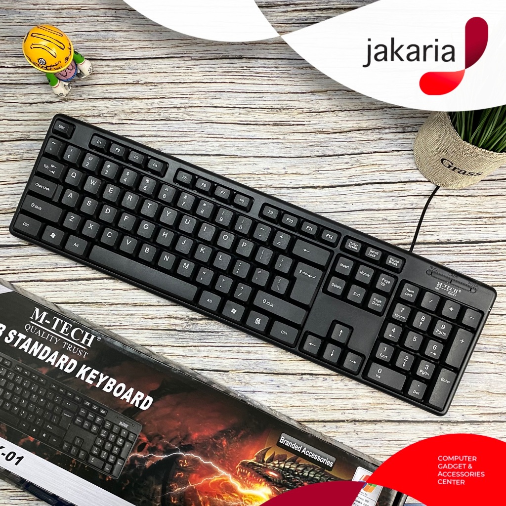Jual Keyboard USB Murah Computer PC M-Tech MTech Keyboard Standard STK ...