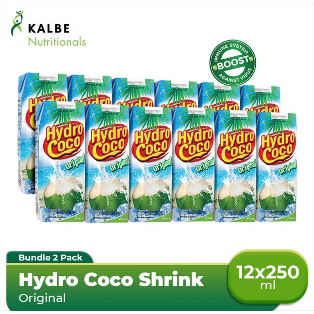 Jual Hydro Coco 250ml 1 Karton Isi 24 Pcs | Minuman Air Kelapa Asli ...