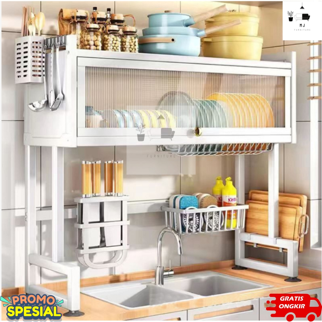 Jual Rak piring wastafel / rak wastafel dapur / rak di atas wastafel ...