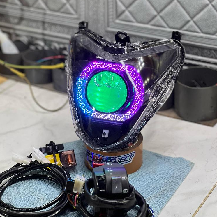 Jual Lampu Bi-led AES Kustom - Honda CB150R (Shroud crystal RGB ...