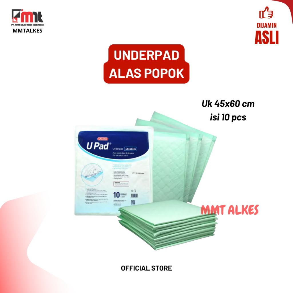Jual Underpad Upad 45 x 60 cm Perlak Onemed isi 10 lembar / Alas popok ...