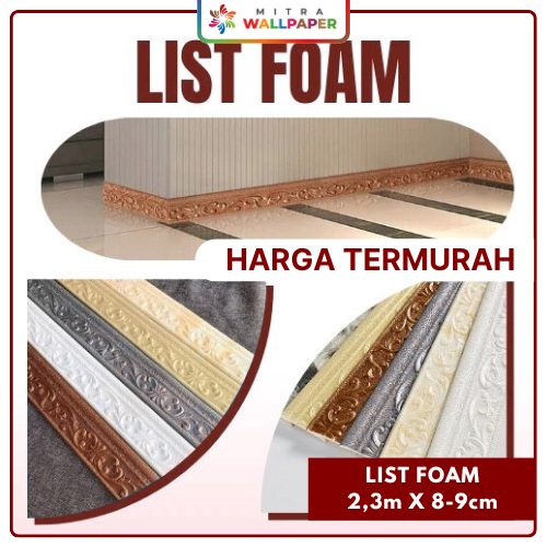 Jual Stiker List Foam Dinding Wall Border Foam Tembok Stiker List Foam ...