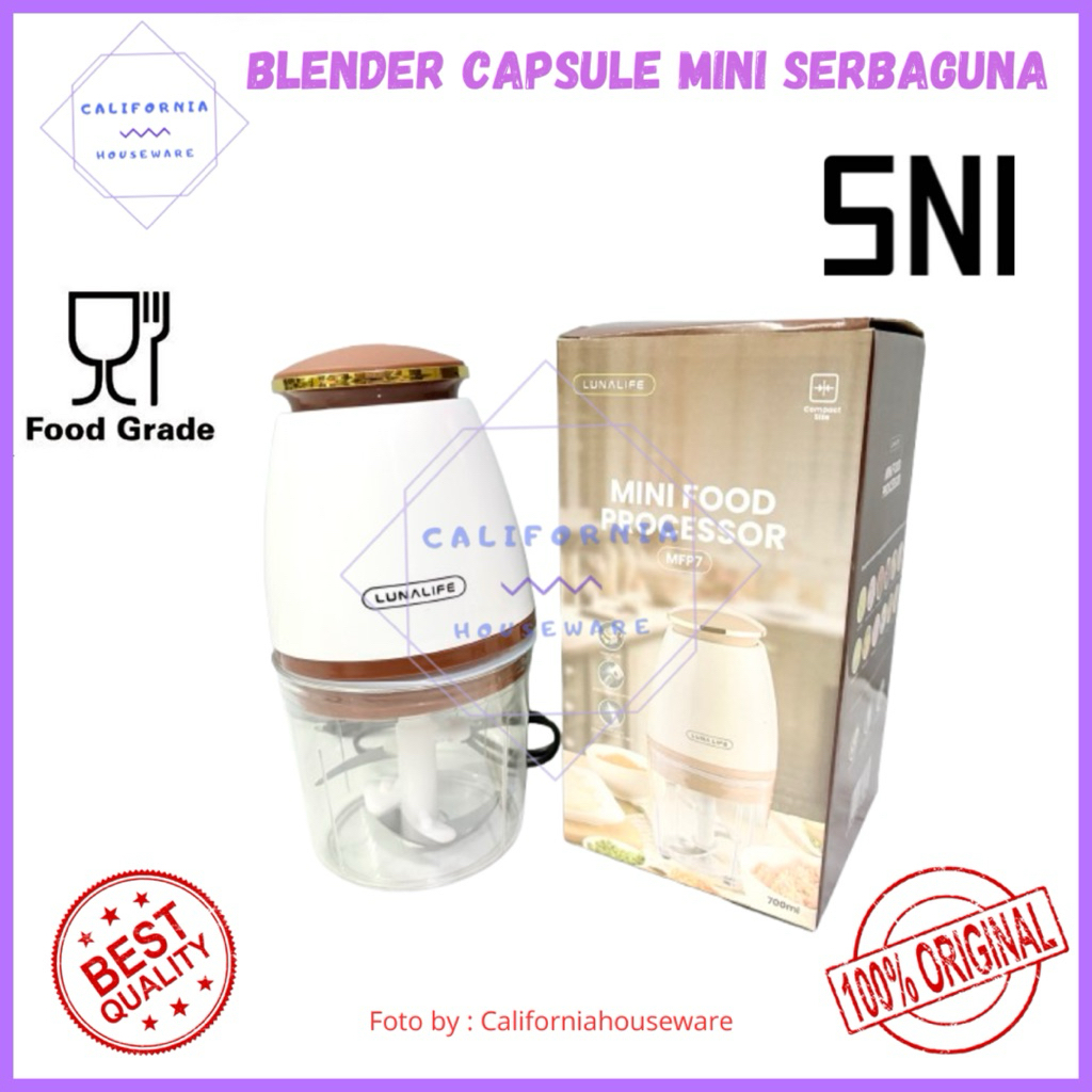 Jual Blender Capsule Mini LUNA/ Chopper Blender Daging Mini / Blender ...
