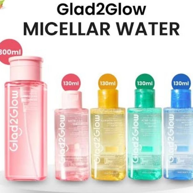 Jual Glad2Glow Micellar Water 130ml / 300ml | Shopee Indonesia