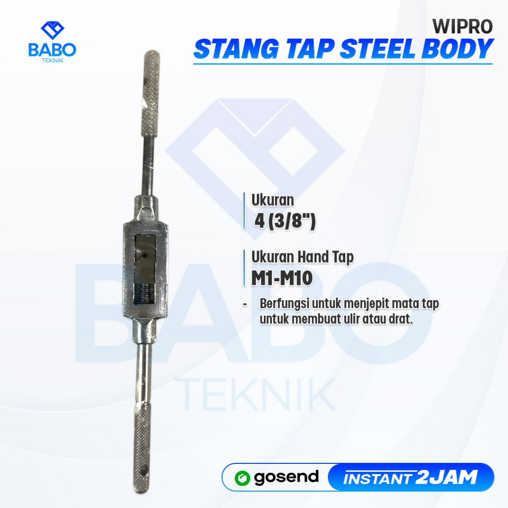 Jual WIPRO - Stang Tap Body Steel Heavy Duty - STB - 4 (3/8") | Shopee ...