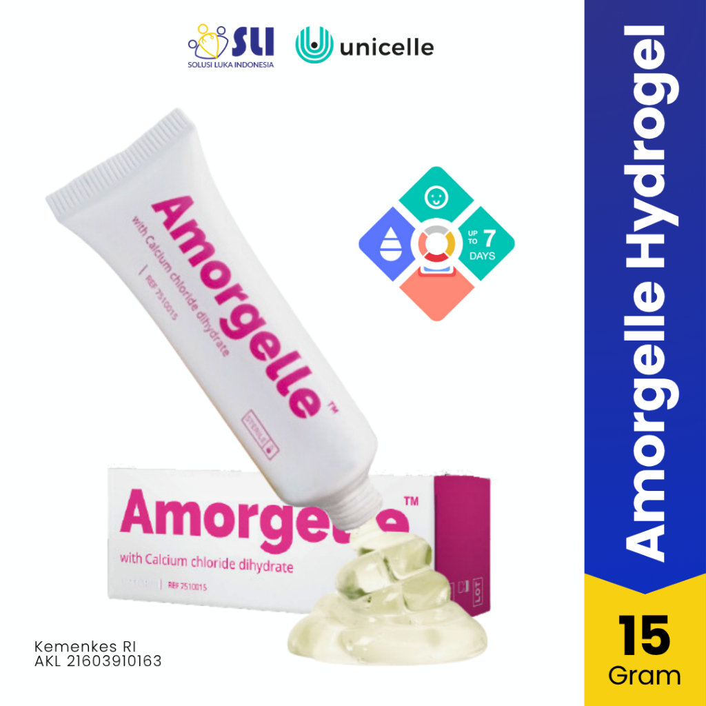 Jual AMORGELLE 15 GRAM - HYDROGEL UNTUK HIDRASI LUKA KERING | Shopee ...