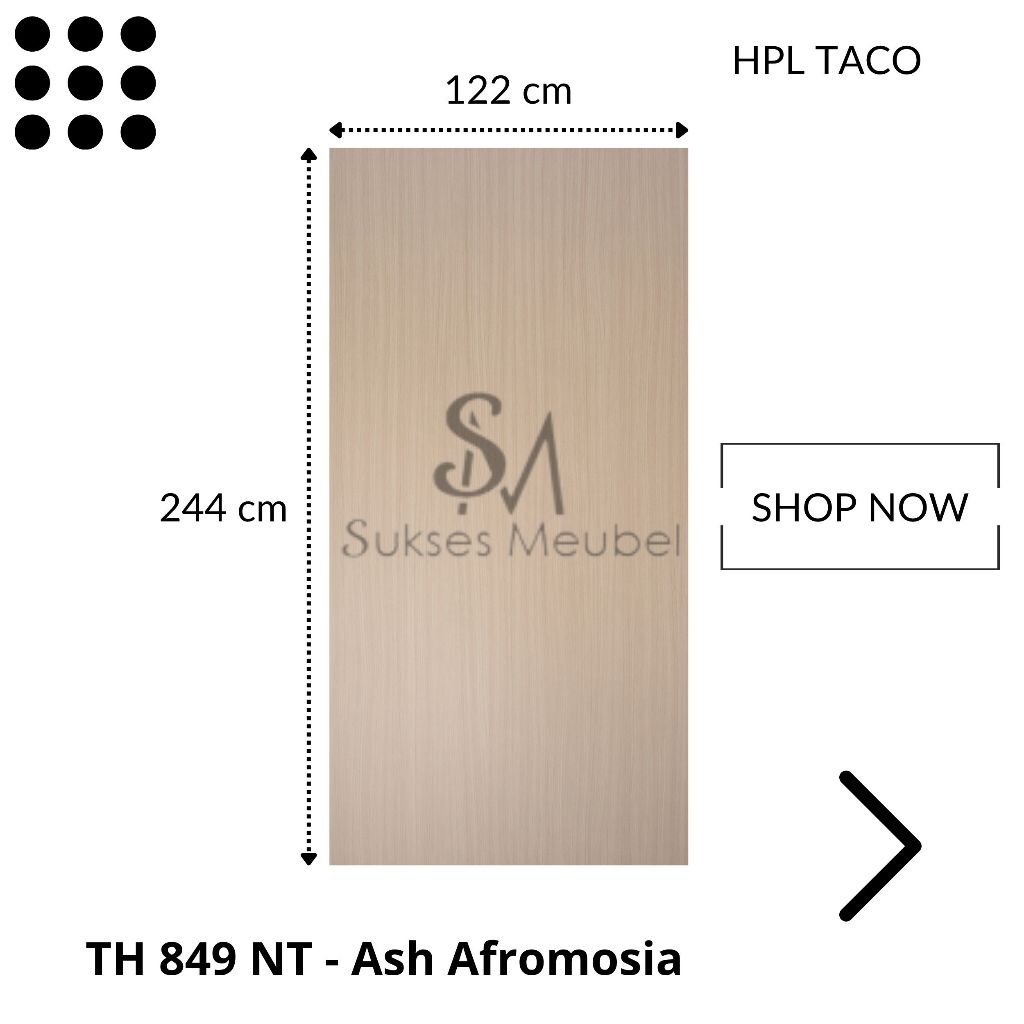 Jual TACO HPL Woodgrain Afromosia TH 849 NT - Ash Afromosia | Per 1 ...