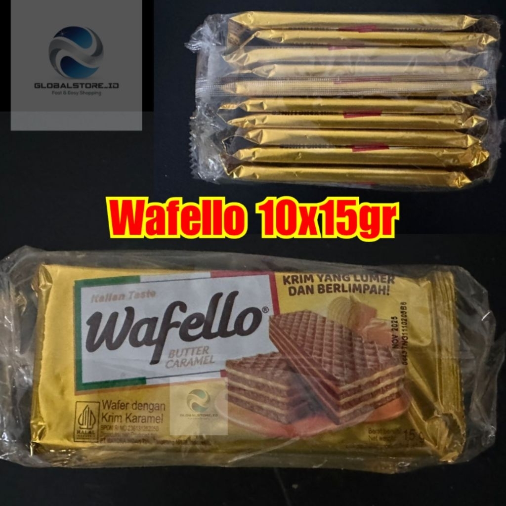 Jual Roma wafello butter caramel 10x15gr | Shopee Indonesia