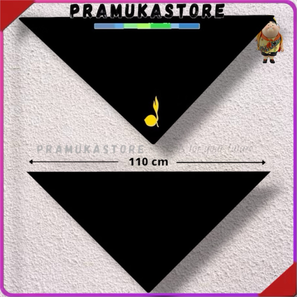 Jual Syal Pramuka Polos Hitam | Syal pramuka Sablon Tunas | slayer ...