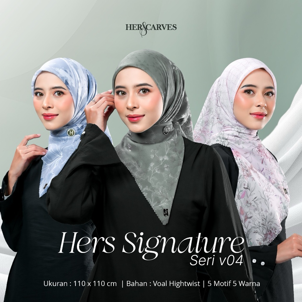 Jual (Dapat 1+1box) SIGNATURE DIGITAL MOTIFHERSCARVES (FREE BROSS FREE ...