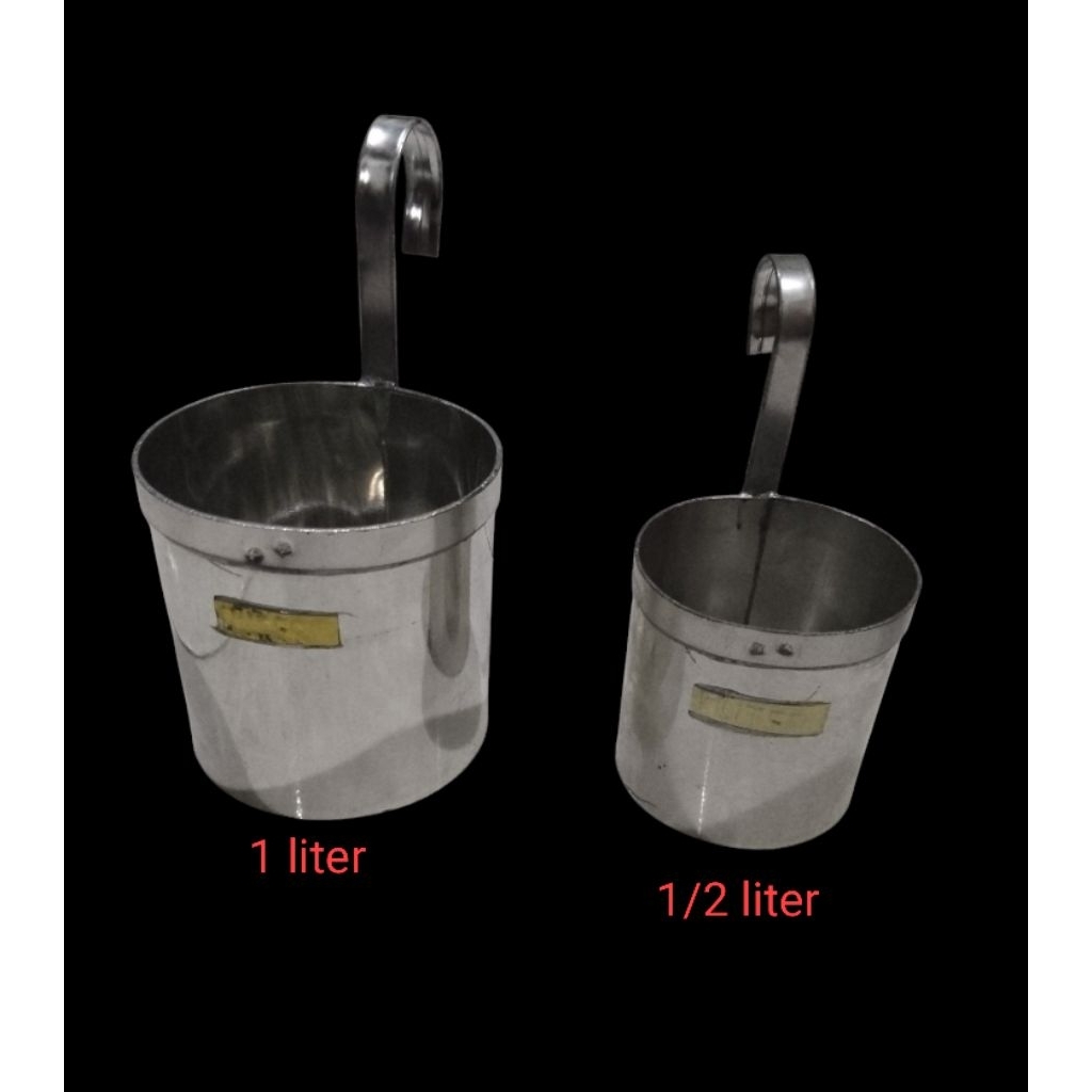 Jual Canting literan takaran gelas ukur minyak 1 liter dan 1/2 liter ...