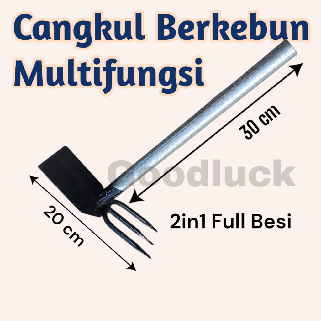 Jual Cangkul Berkebun 2in1 Multifungsi - Cangkul Garukan Rumput Tanah ...