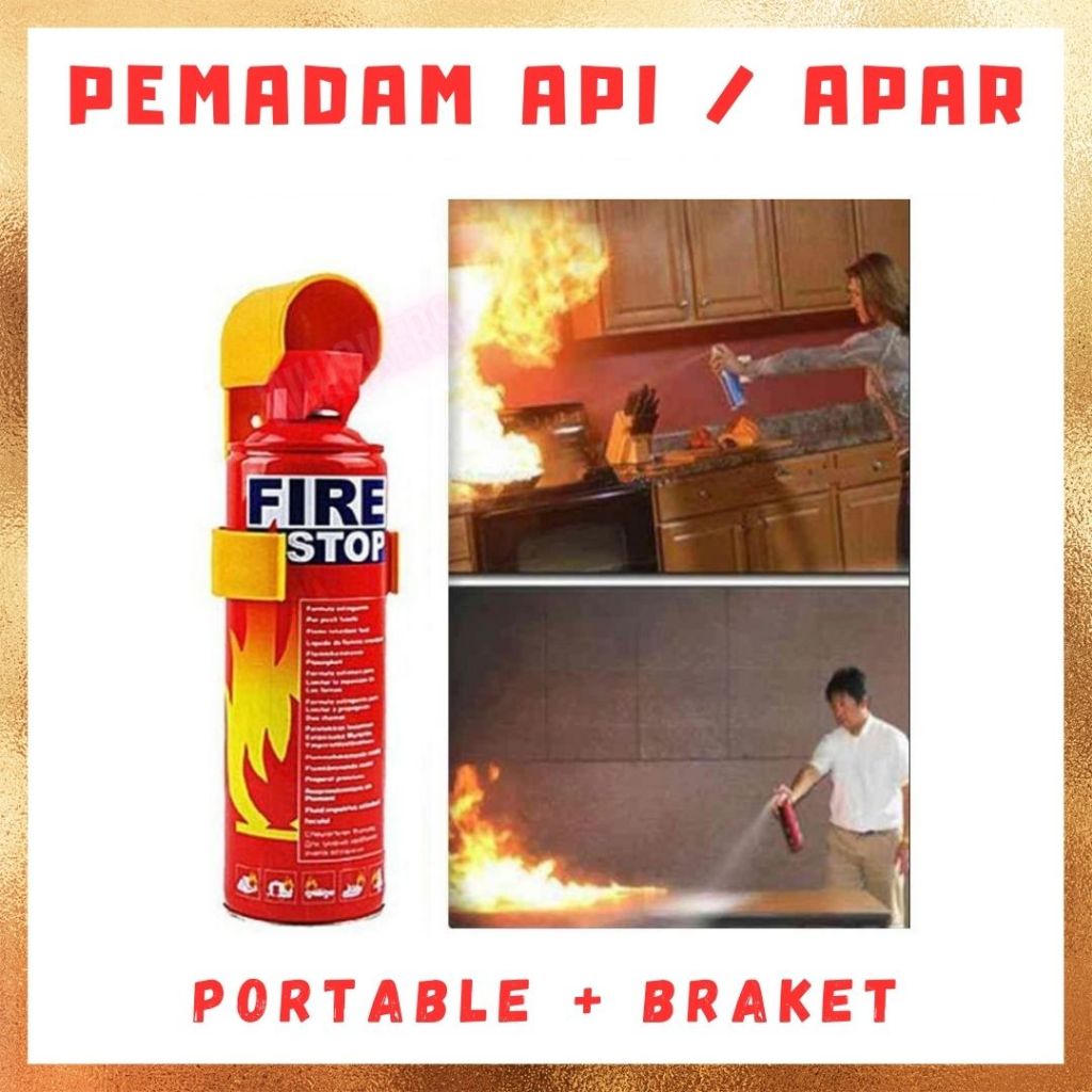 Jual [PCS] Fire Stop Alat Pemadam Api Kebakaran Ringan Mini Apar Mobil ...