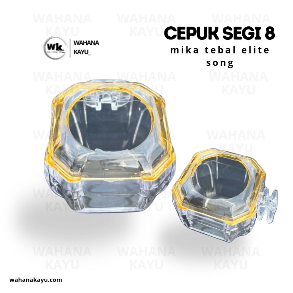 Jual CEPUK SEGI 8 TUTUP ANTI TUMPAH ELITE SONG MIKA TEBAL NO 1 & 2 ...