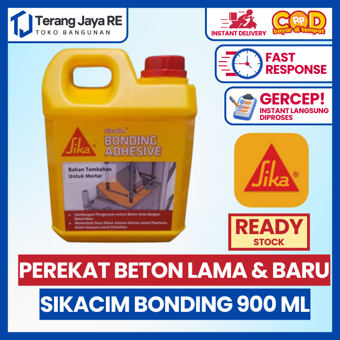 Jual Sikacim Bonding Adhesive / Lem Beton 900ml | Shopee Indonesia