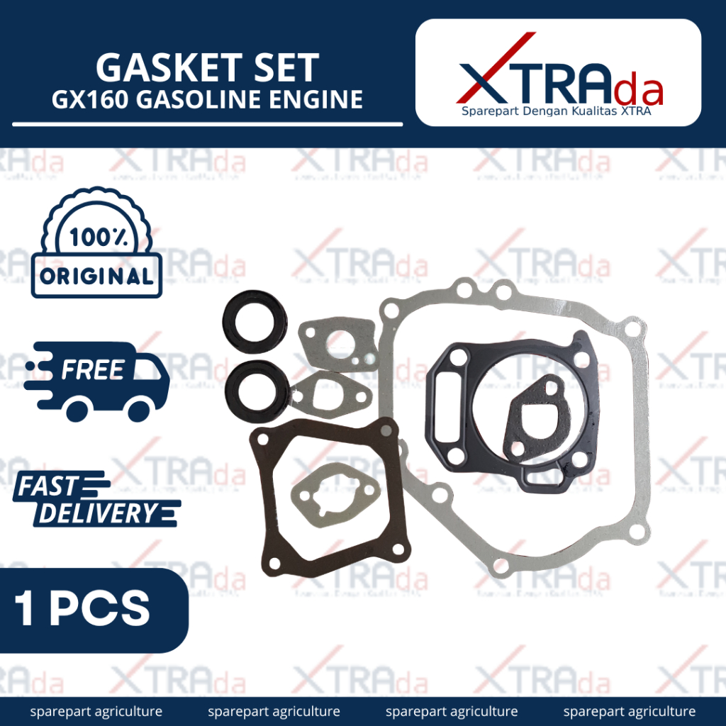 Jual Packing set mesin penggerak GX160 GX200 Gasket Set Gasoline Engine | xtradapart | Shopee ...