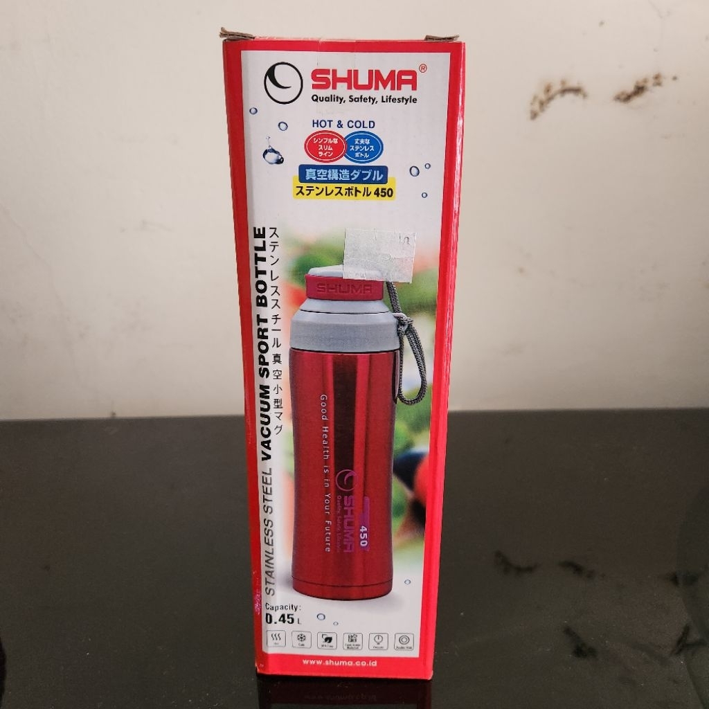 Jual Shuma Vacuum Sport Bottle 450ml Stainless Steel - Hijau | Shopee ...