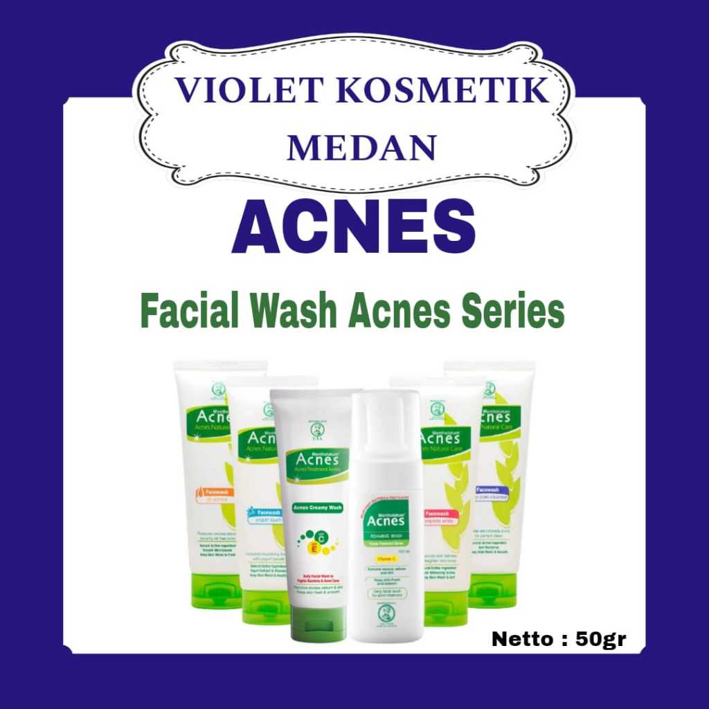Jual Acnes Face Wash | Anti Bakteri Sabun Cuci Muka 50GR | Shopee Indonesia
