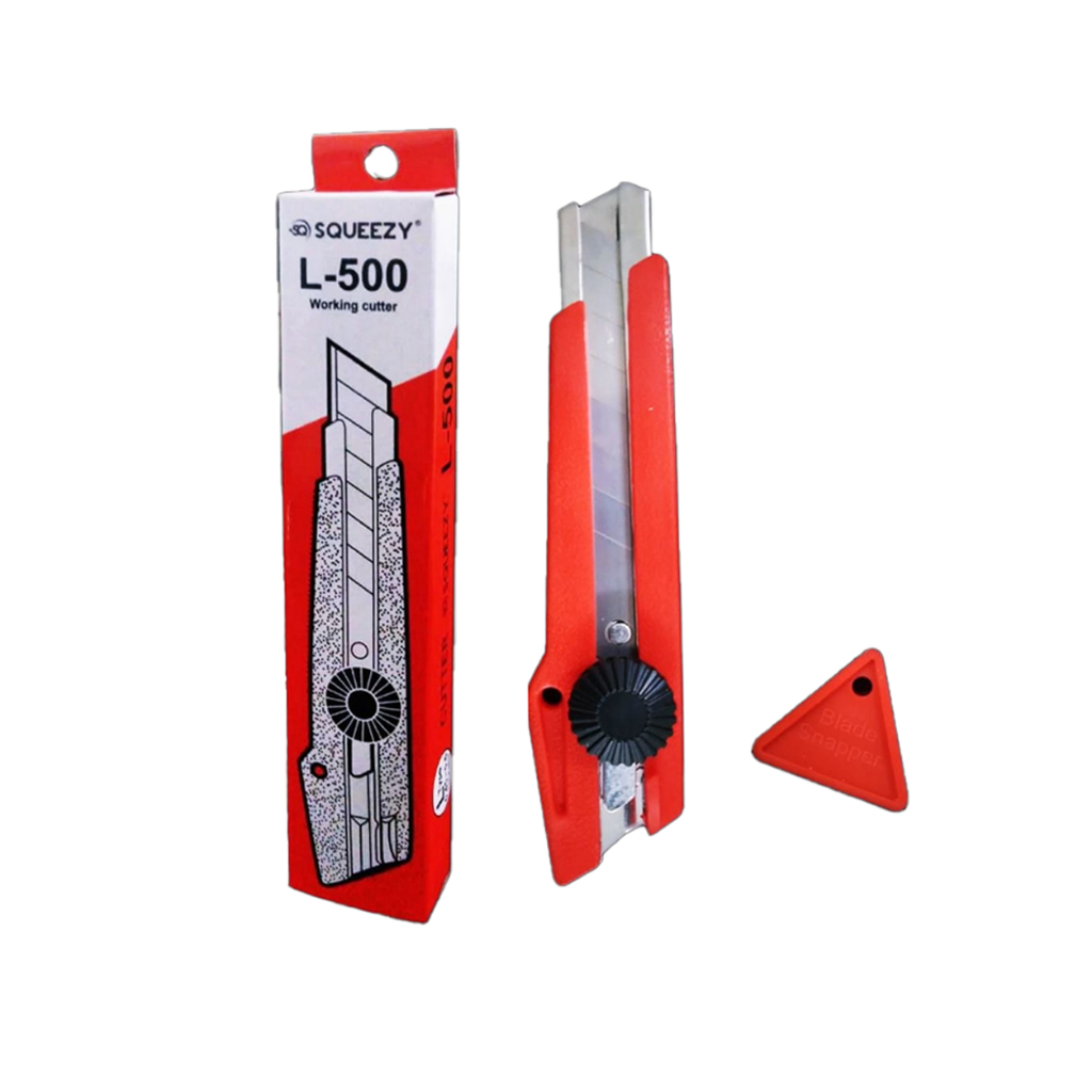Jual [Squeezy] Cutter Besar L-500 - Pisau Cutter | Shopee Indonesia
