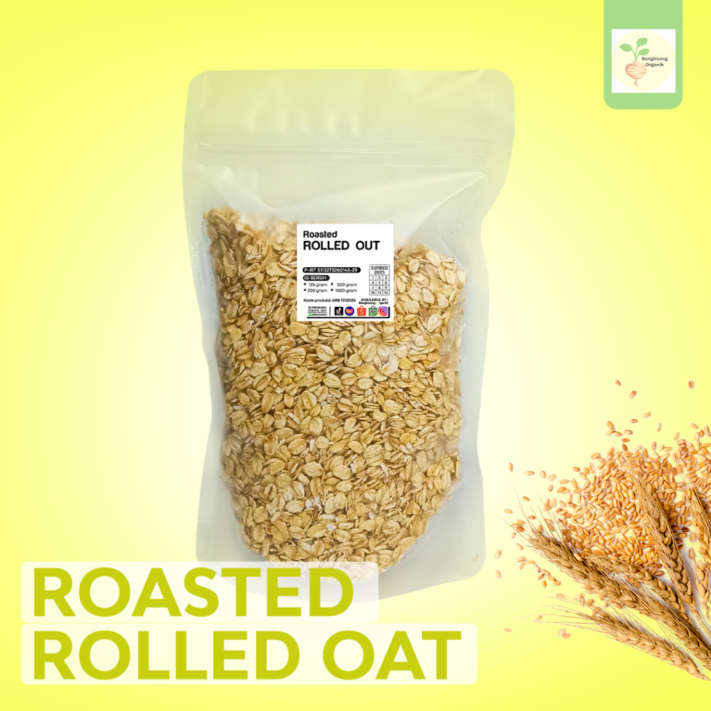 Jual Rolled Oat 500gr - Oven Roasted Oatmeal | Shopee Indonesia