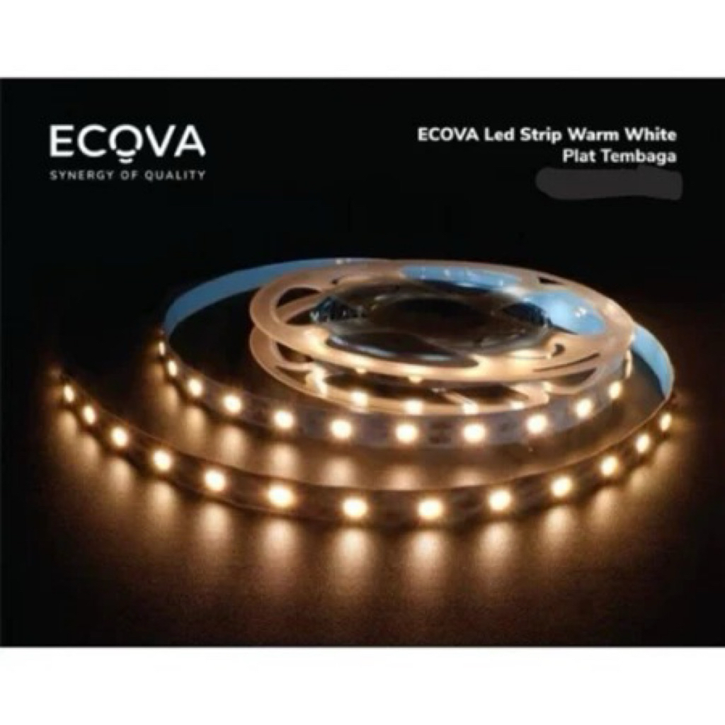 Jual ECOVA 2835 LAMPU LED STRIP DC 12V / HARGA PER 5 METER / LAMPU ...