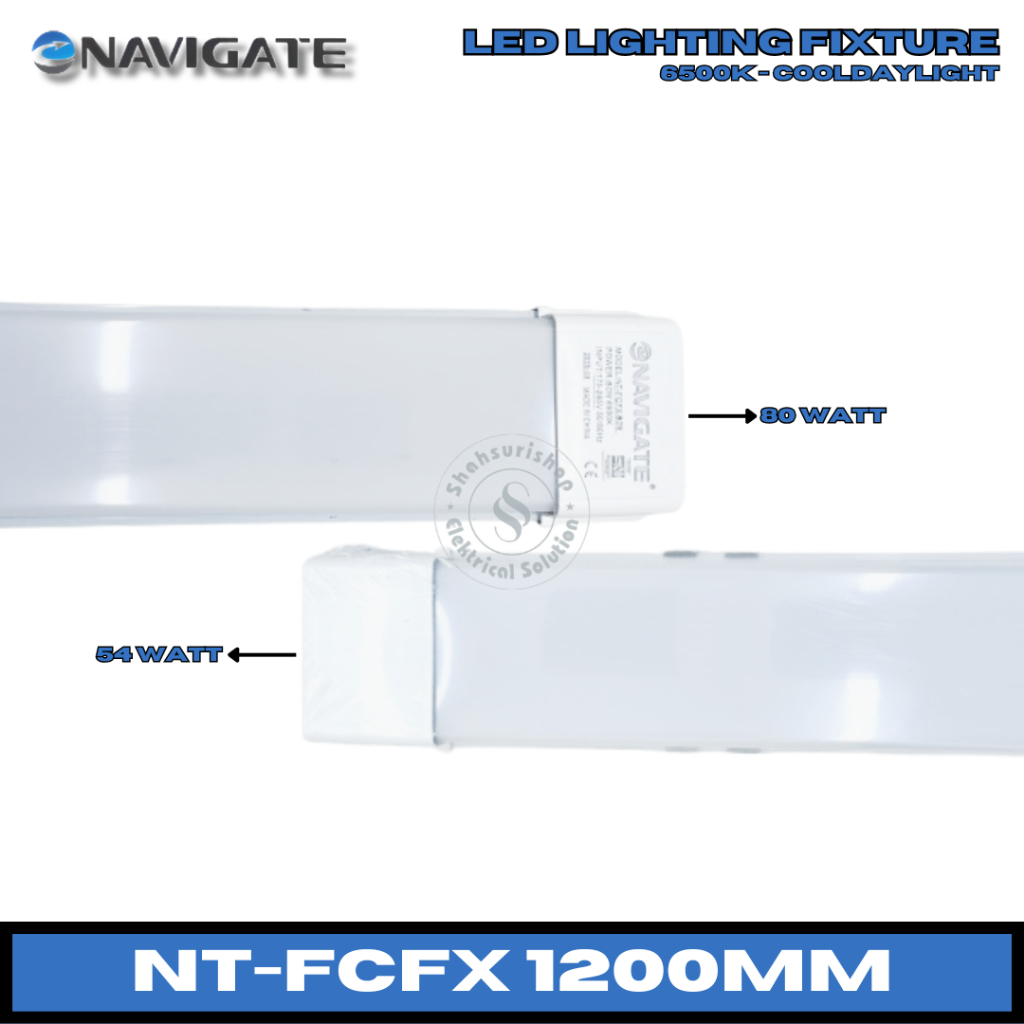 Jual NAVIGATE LAMPU BALOK T8 LED LIGHTING FIXTURE T8 54 80 WATT 1200MM ...