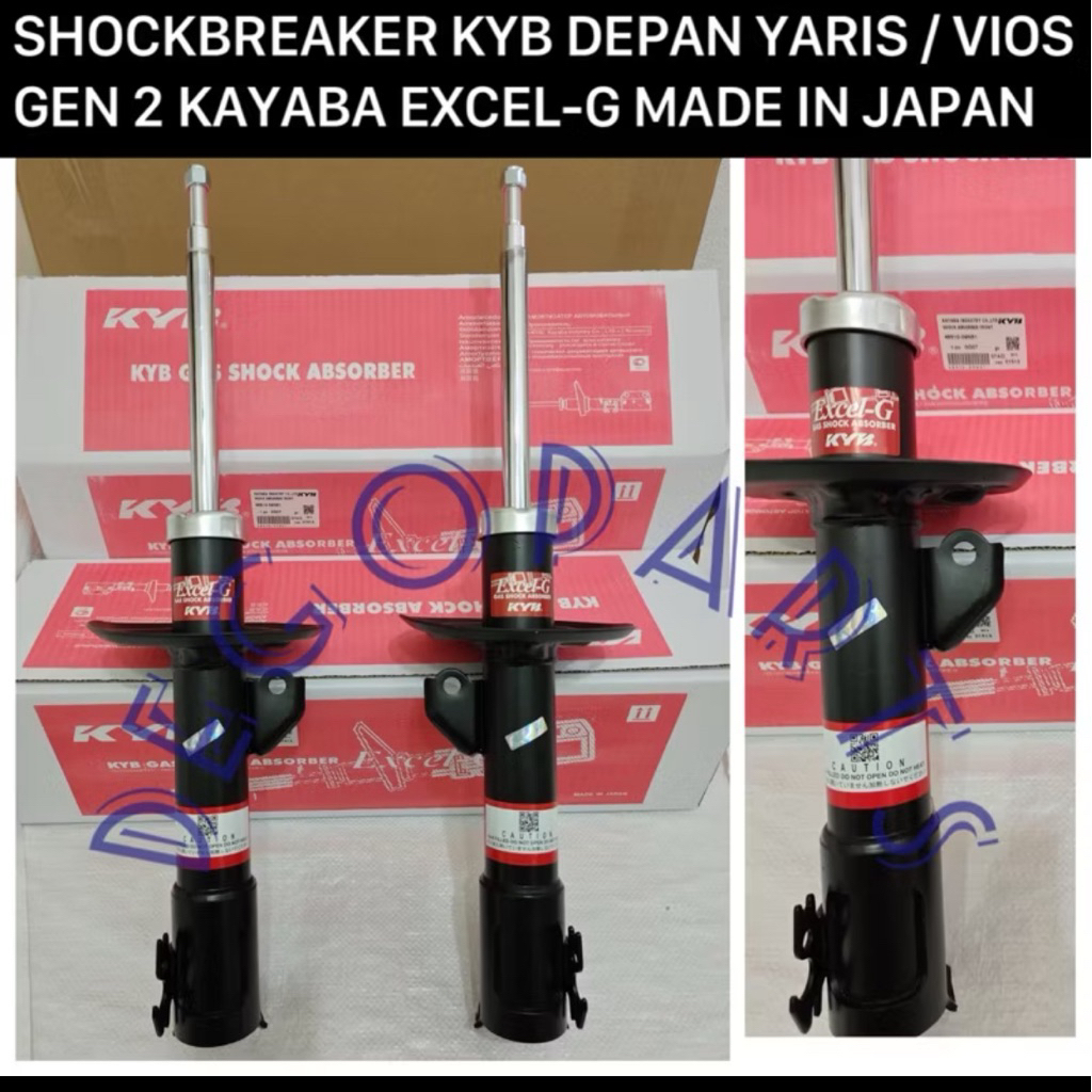 Jual SHOCKBREAKER KYB DEPAN BELAKANG YARIS / VIOS GEN 2 ASLI ORIGINAL KAYABA EXCEL-G MADE IN ...