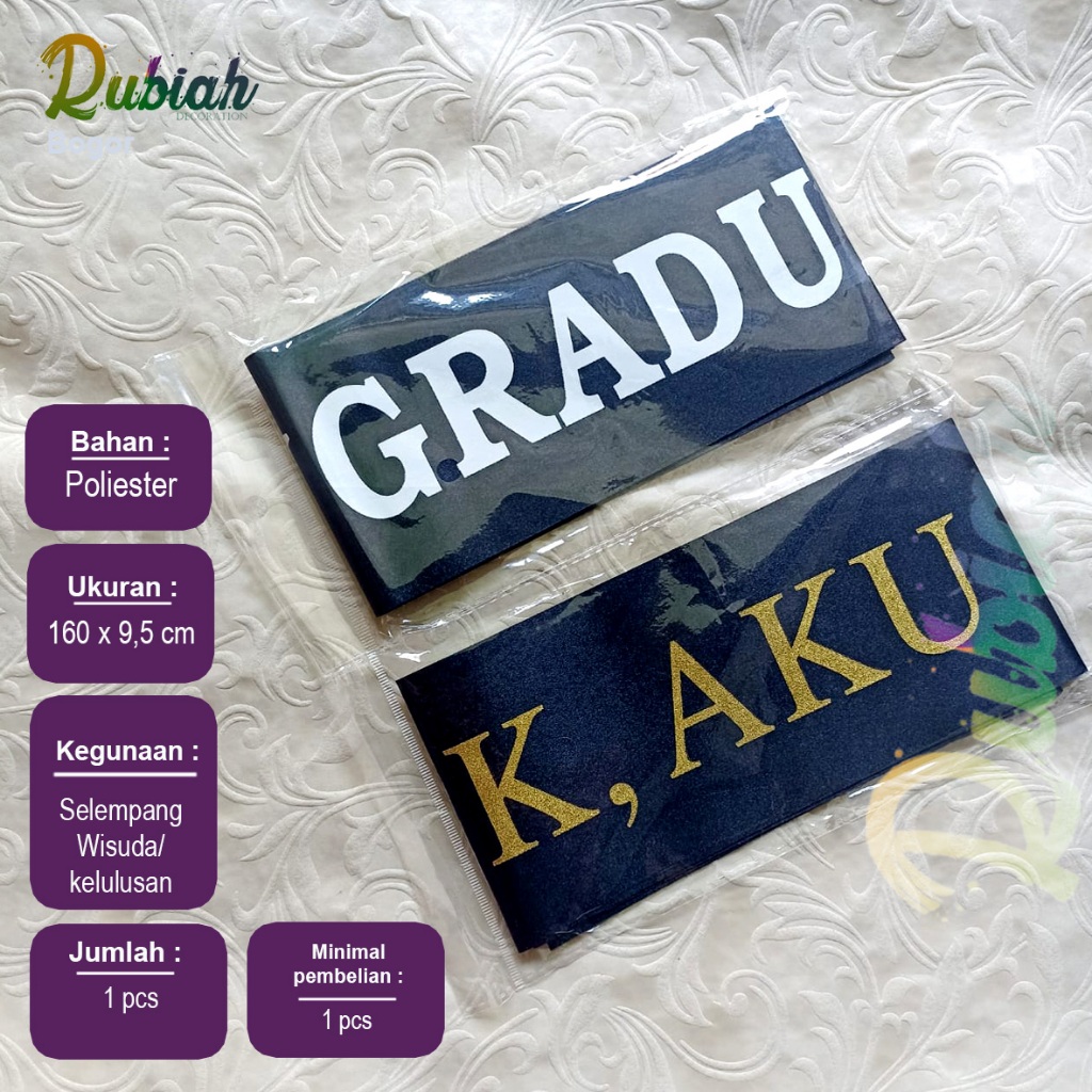Jual Selempang Wisuda Graduation Congratulation part 2/ Selendang ...