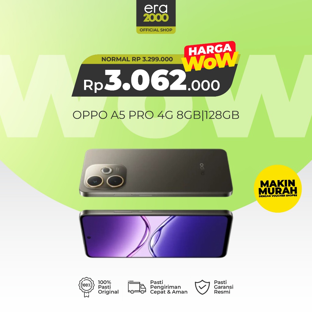 Jual Era 2000 - OPPO A5 Pro [4G/5G] Garansi Resmi | Shopee Indonesia