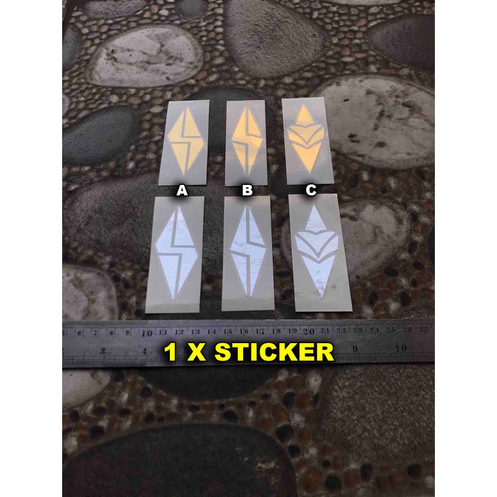 Jual Lawsuit Era Sticker Logo Split Diamond Floral for Headstock Gitar ...