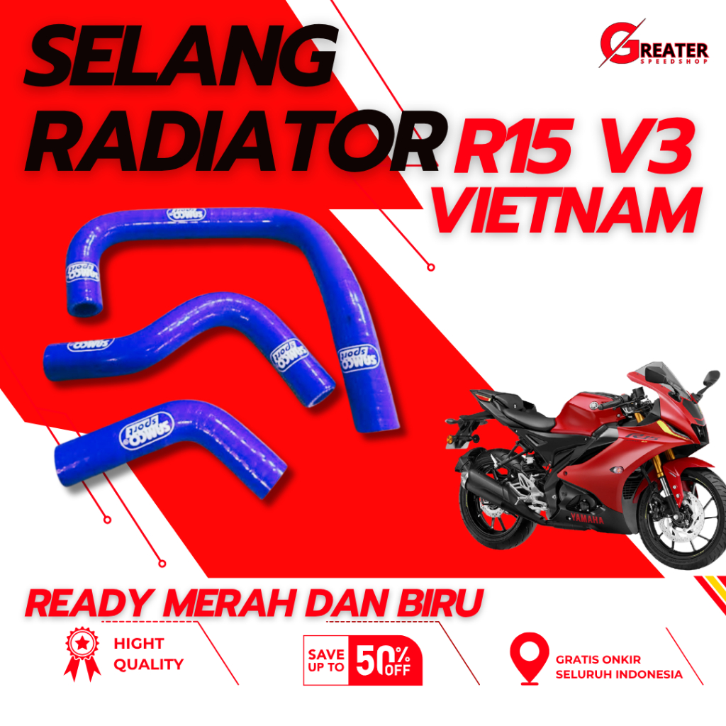 Jual Selang Radiator R25 R15 XSR SELANG RADIATOR R15 VVA V3 SELANG ...