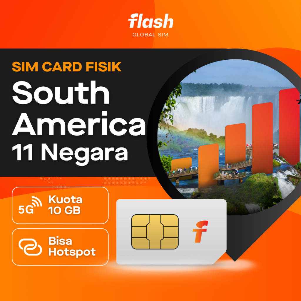 Jual Flash Global SIM Card South America 11 Negara Big Quota (Simcard ...