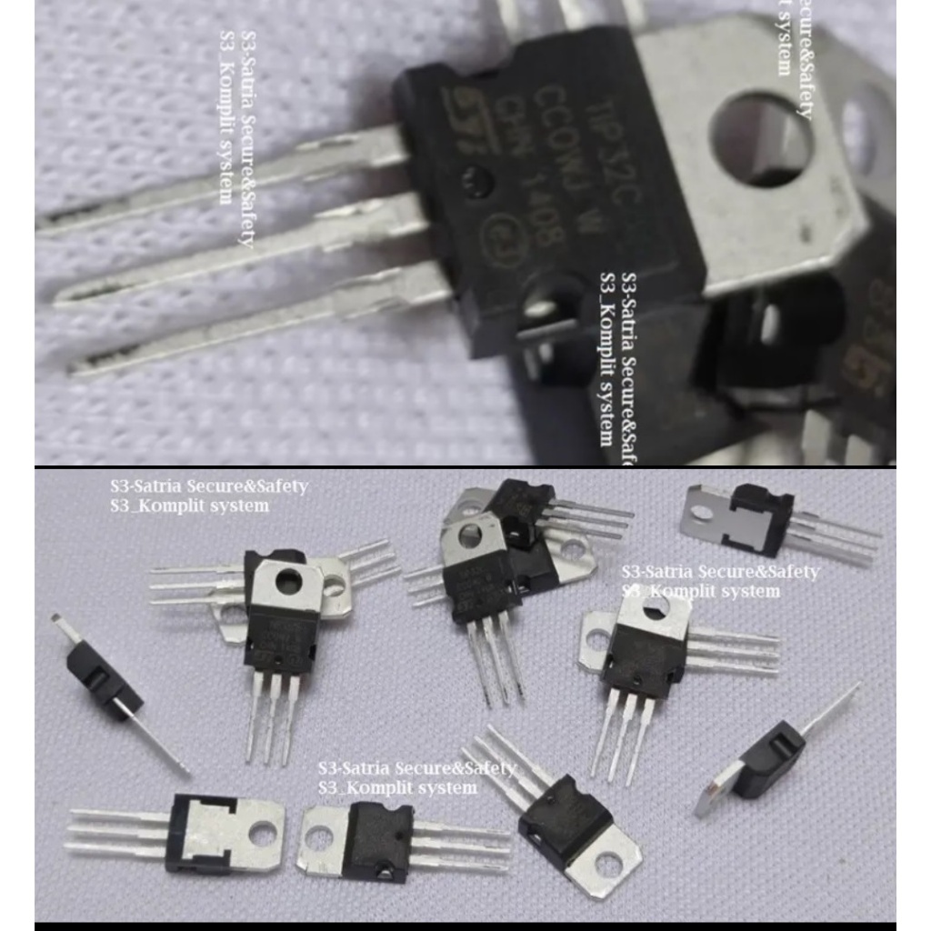 Jual TIP32C st Transistor TO-220 TIP32 C ST ASLI tip32 c tip 32 electronic Parts Komponen ...