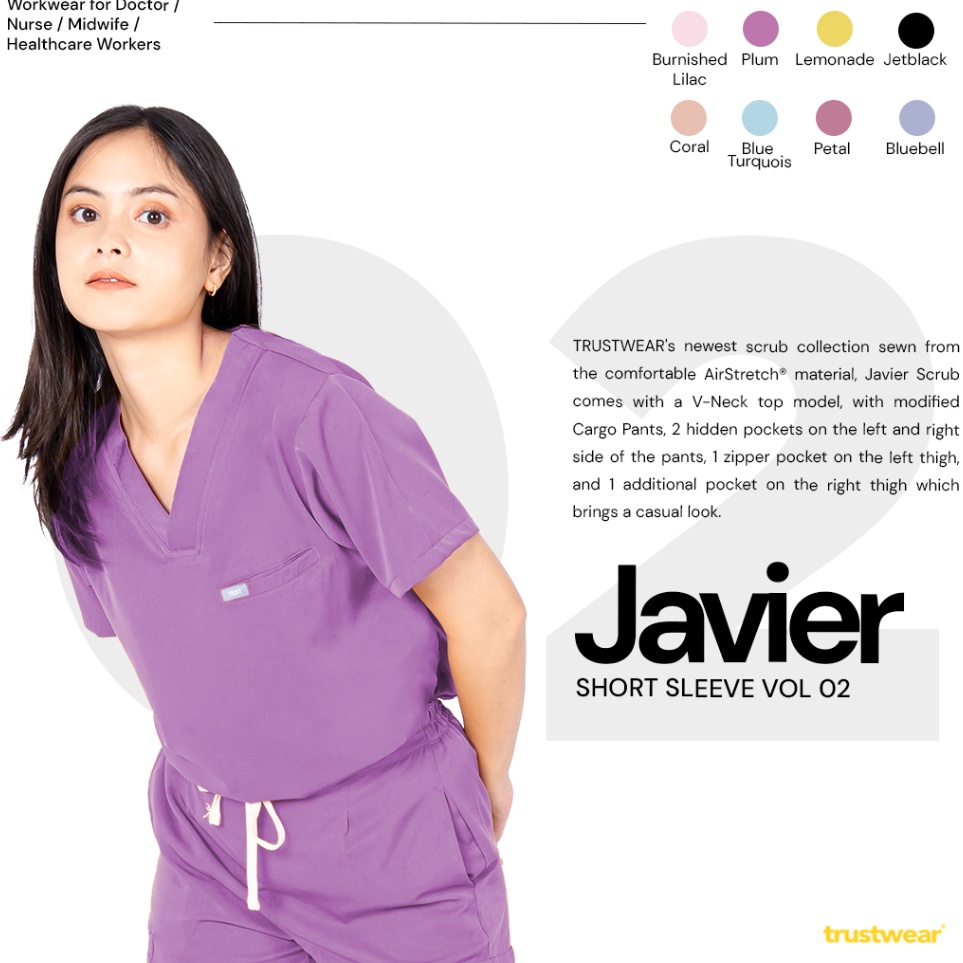 Jual KODE T98D Scrubs Javier Doctors ScrubSet Baju Celana Jaga OKA OK ...