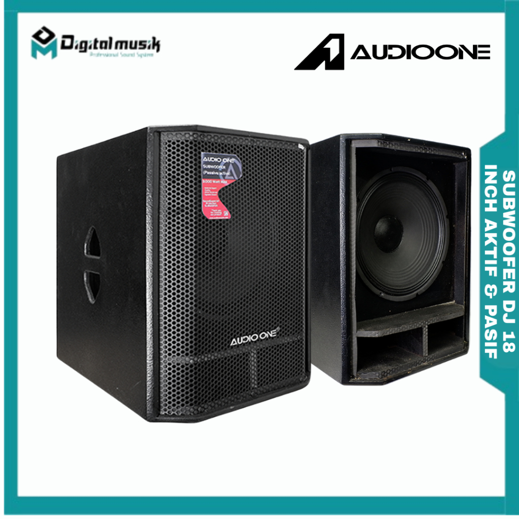 Jual AUDIO ONE Subwoofer Speaker Aktif Pasif Fullbass Ukuran 18 Inch Subwoofer Original Garansi ...
