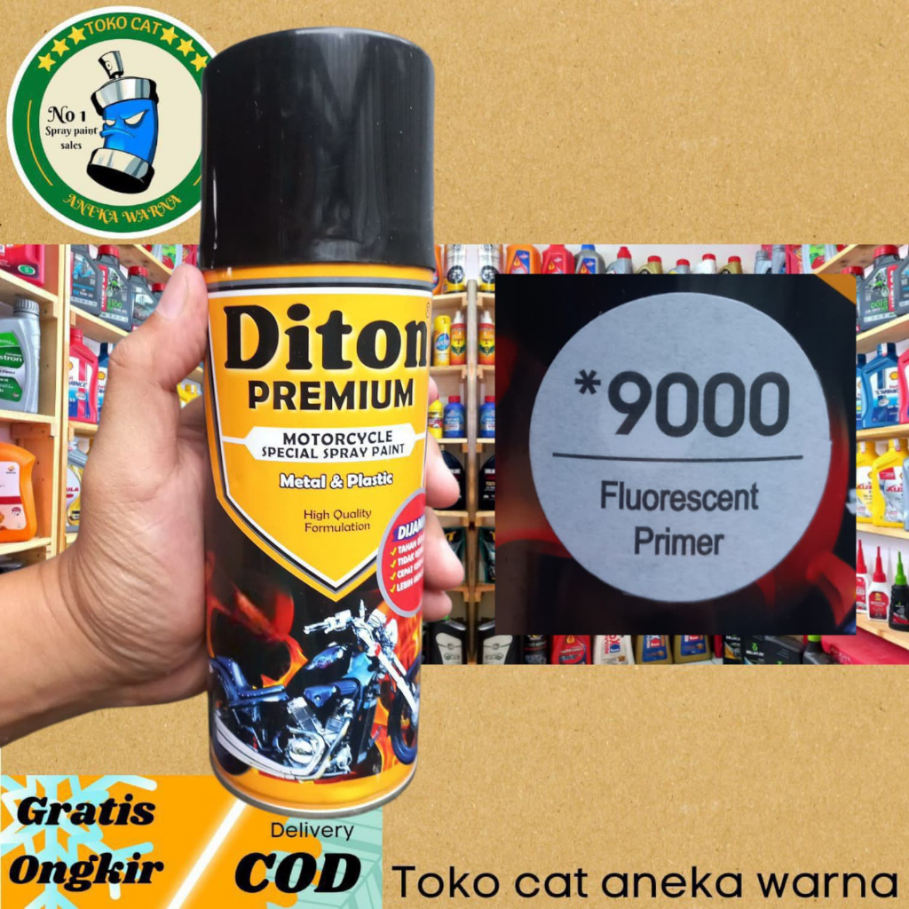 Jual DITON PREMIUM FLUORESCENT PRIMER WHITE PUTIH 9000 400ml PILOX ...