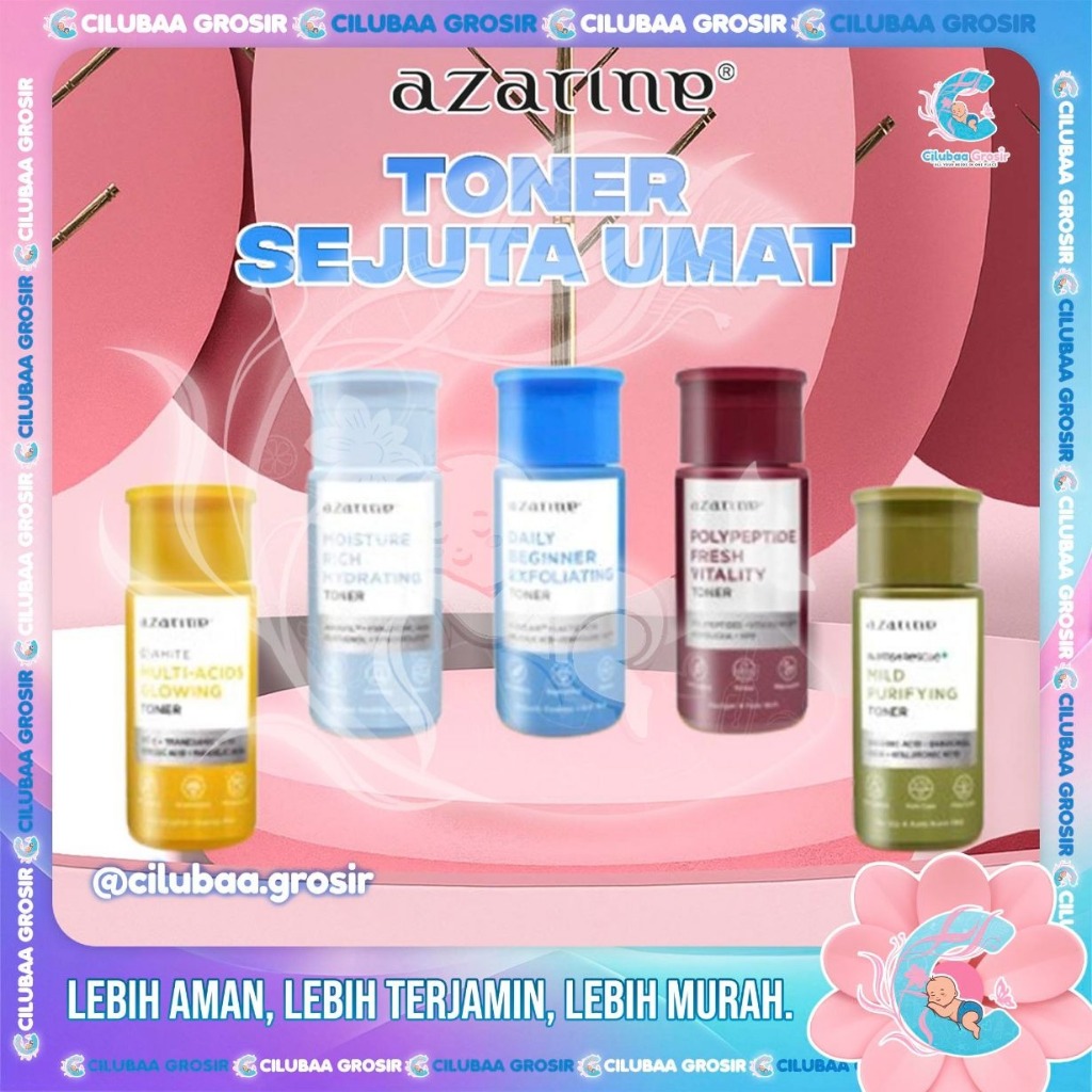 Jual AZARINE Face Toner All Series 90mL || Toner Wajah Mild Purifying ...