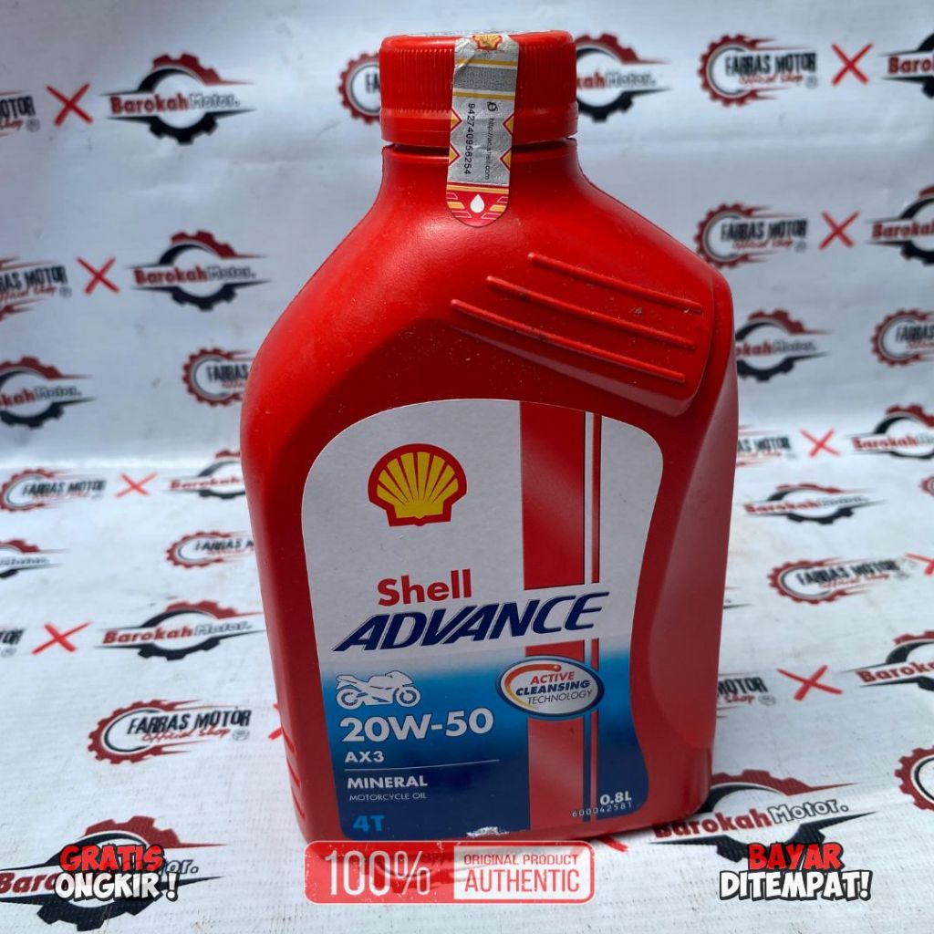 Jual OLI SHELL ADVANCE AX3 20W-50 0.8 LITER | Shopee Indonesia