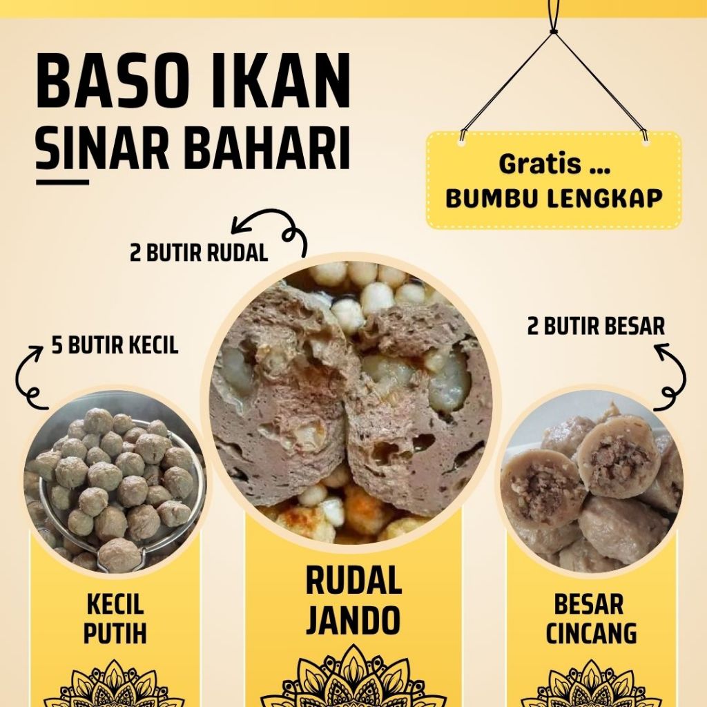 Jual Bakso Ikan Mix Rudal Jando + Besar Isi Cincang + Bakso Kecil Putih ...
