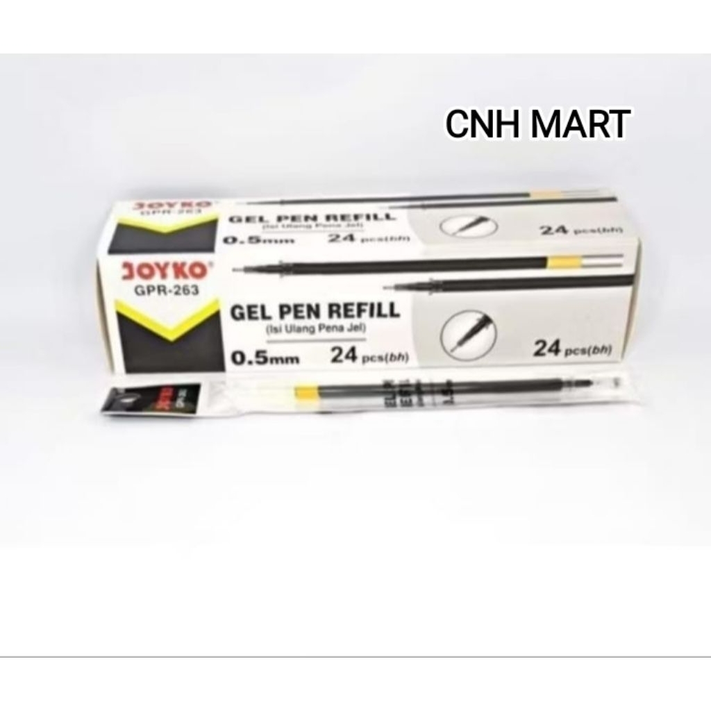 Jual Isi Refil Pulpen Gel Joyko GPR 263 1 Box 24 Pcs - Refill Pulpen ...