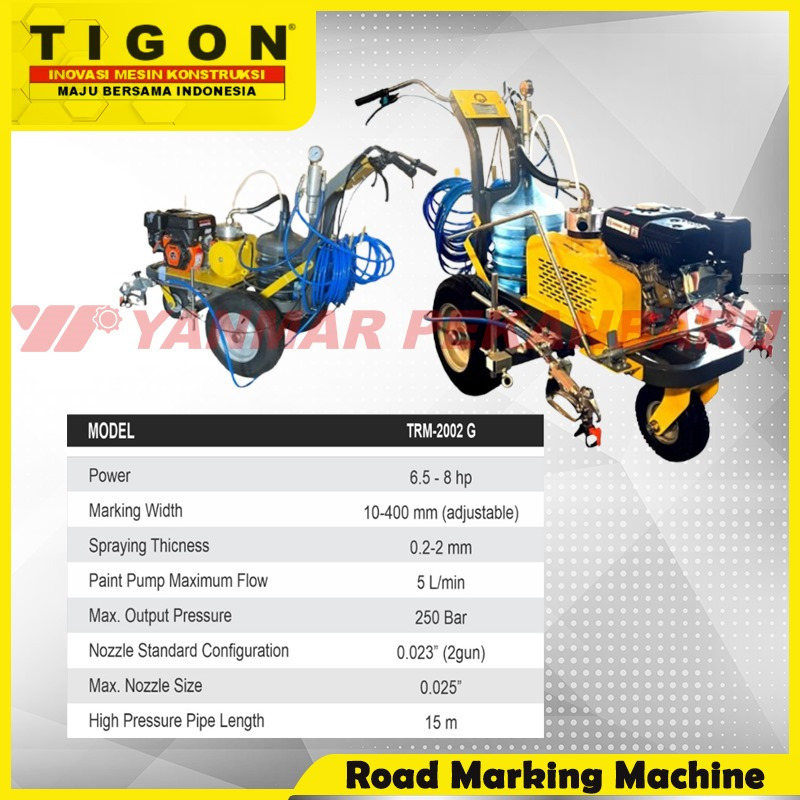 Jual Mesin Marka Jalan / ROAD MARKING MACHINE TIGON TRM 2002 G | Shopee ...