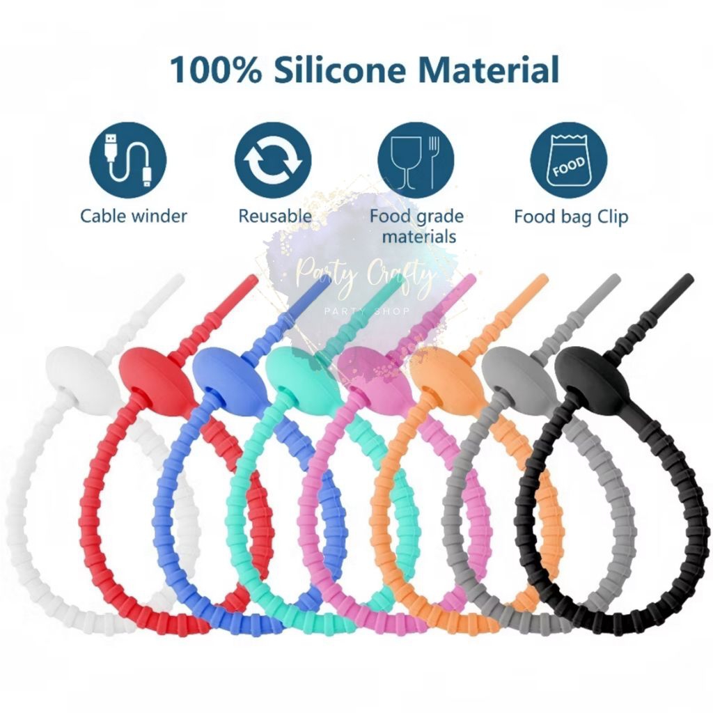 Jual Pengikat Kabel Serbaguna ±22cm /Tali Kabel/Pengikat Headset/Tali ...