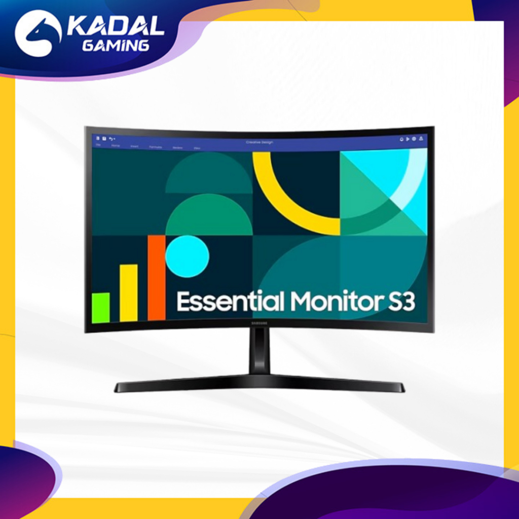 Jual Monitor Samsung 24" S24D366 Curved Essential FHD VA 100HZ FHD VGA ...