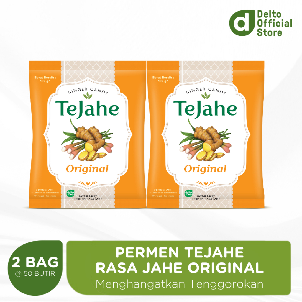 Jual Permen Tejahe Rasa Jahe Original Bag 50 Butir - Permen Jahe ...