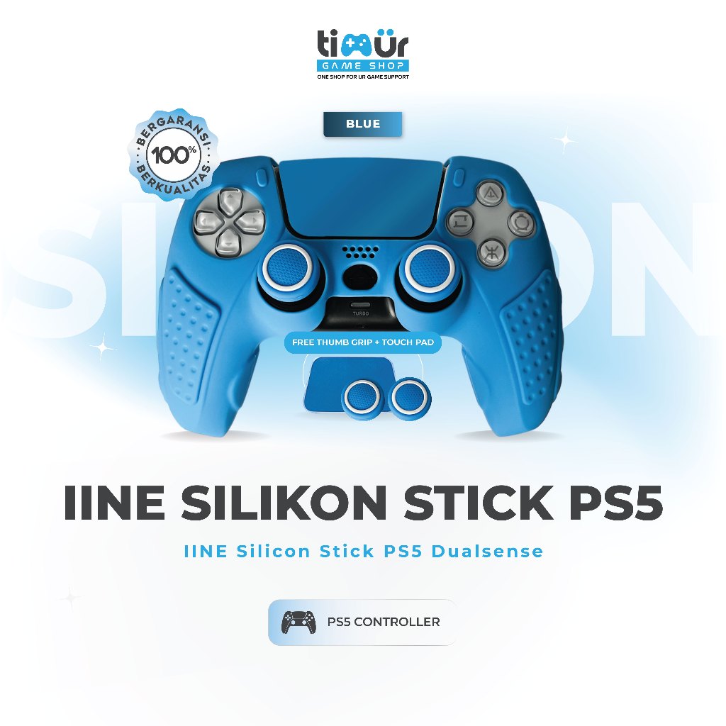 Jual Blue Silikon Silicone IINE Stik Stick Analog PS5 Limited Edition ...